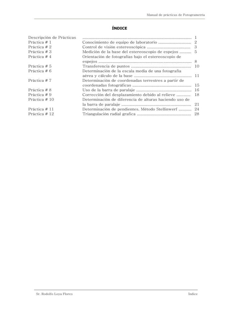 FOTOGRAMETRÍA Y FOTOINTERPRETACIÓN