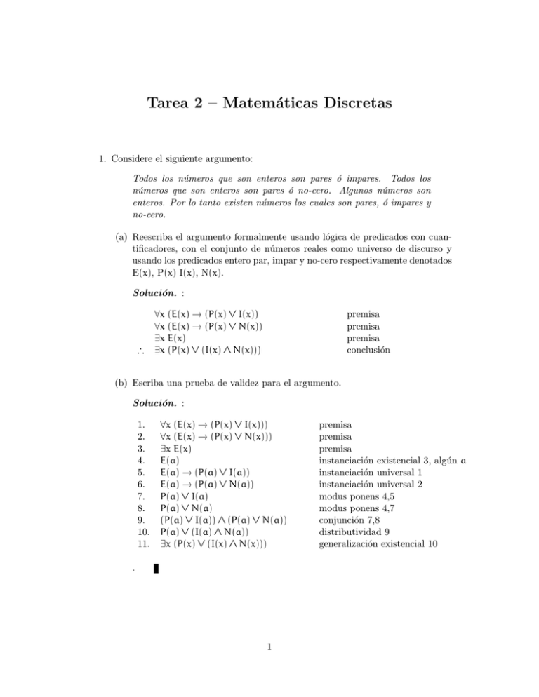 Tarea 2 – Matemáticas Discretas