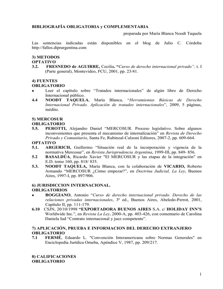 1 BIBLIOGRAFÍA OBLIGATORIA y COMPLEMENTARIA preparada