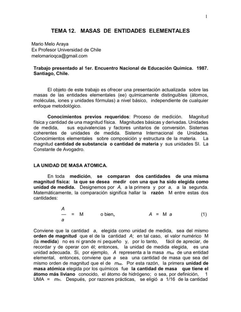 tema 12. masas de entidades elementales