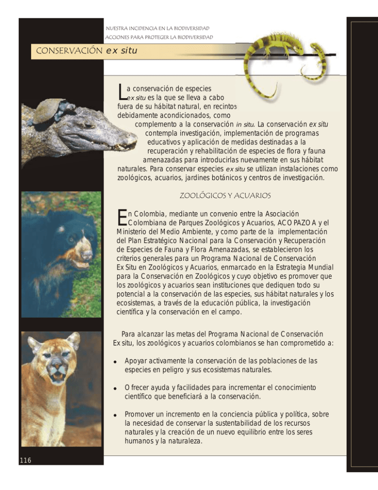 CONSERVACIÓN ex situ