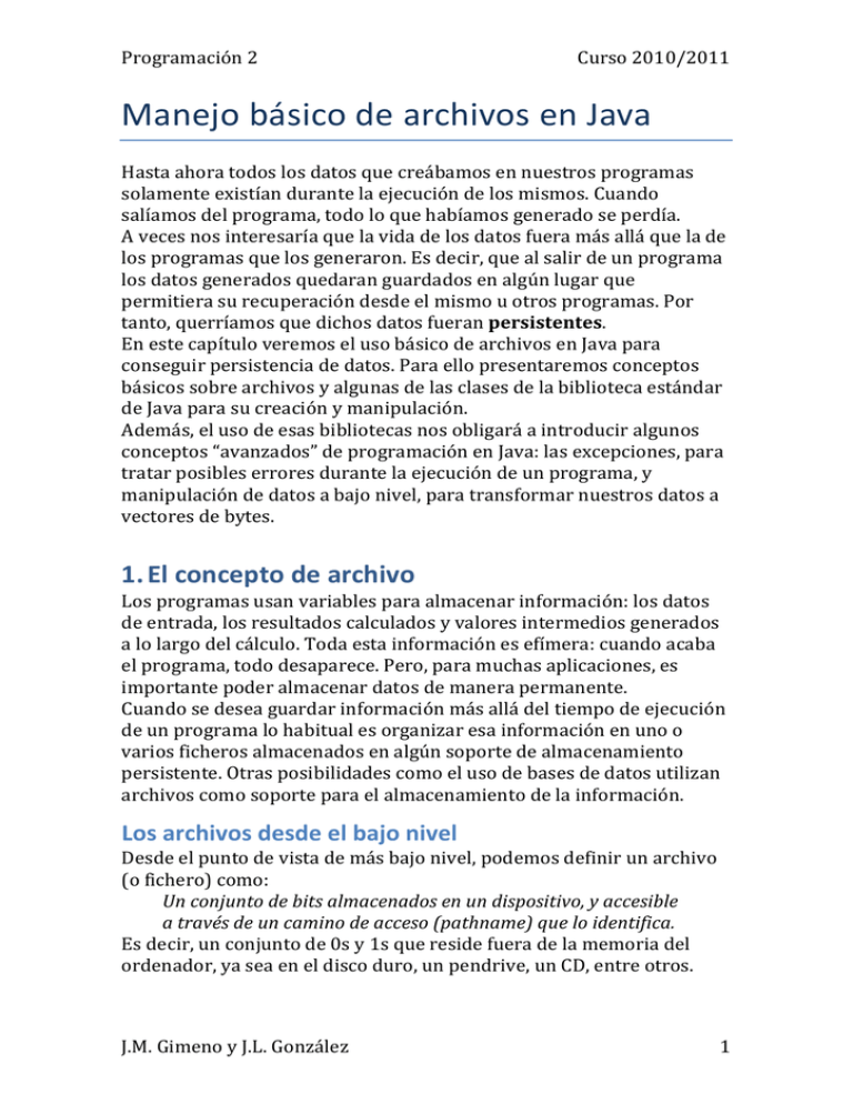 4-Manejo básico de archivos en Java