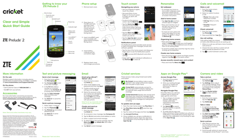 Clear and Simple Quick Start Guide