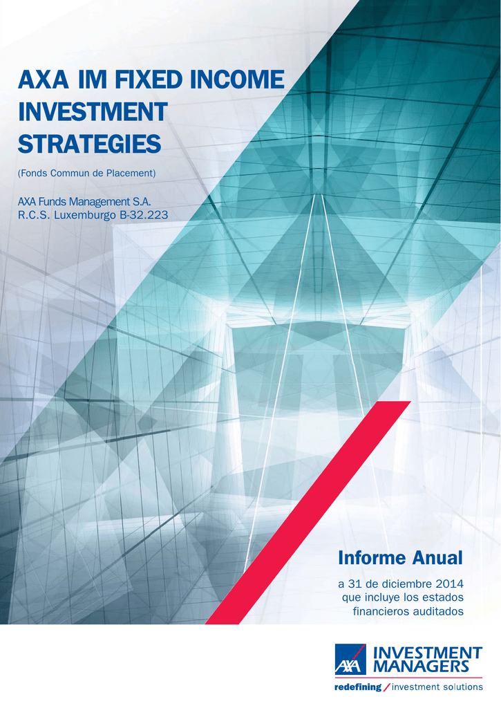 Recto AXA IM FIXED INCOME INVESTMENT STRATEGIES FCP