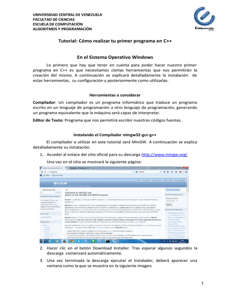 Tutorial: Cómo realizar tu primer programa en C++ En el Sistema