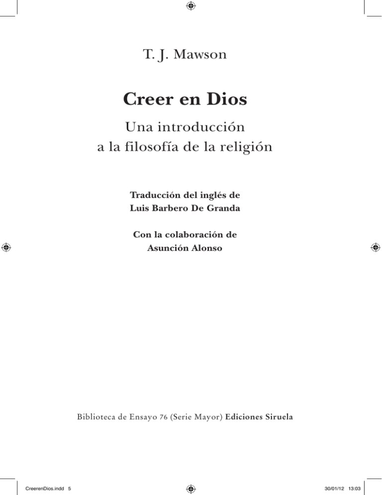 Creer en Dios