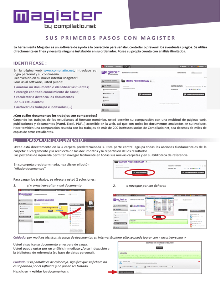 sus primeros pasos con magister