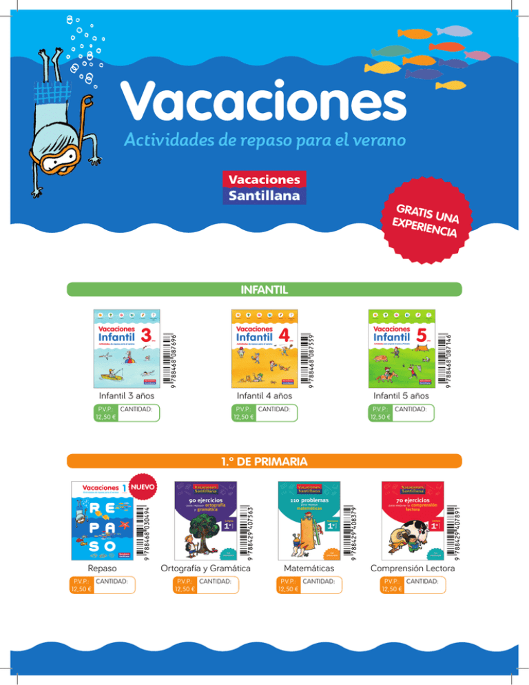 Actividades de repaso para el verano