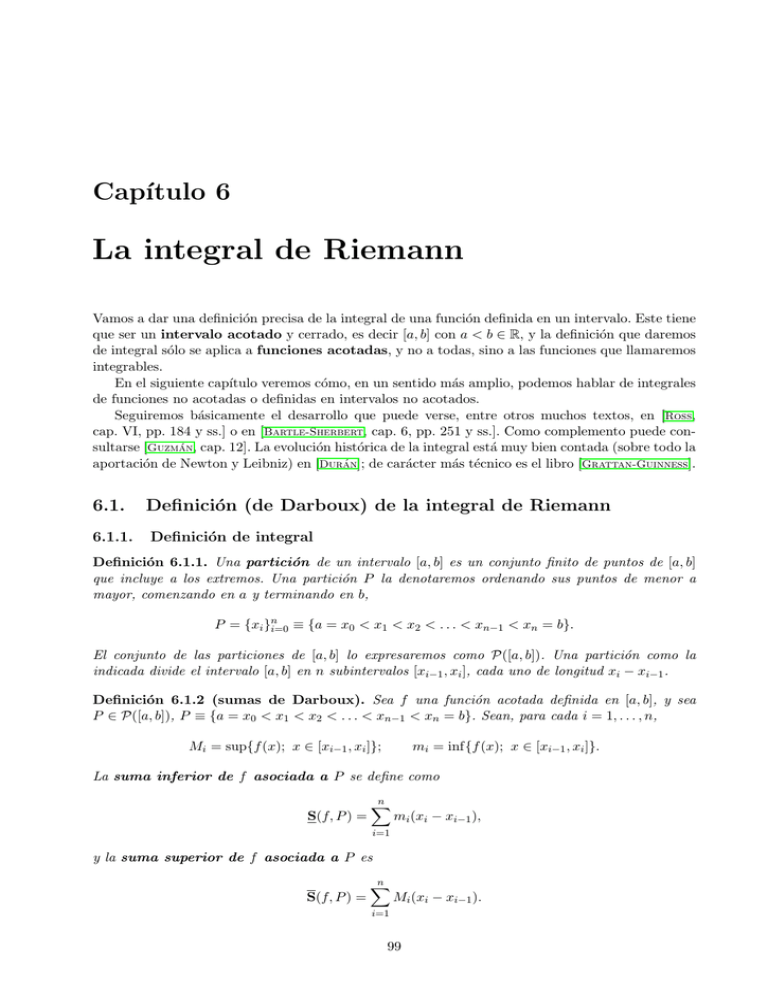 La integral de Riemann