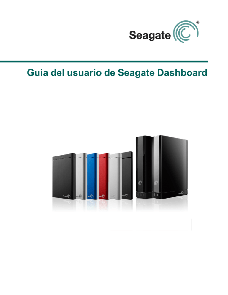 Guía del usuario de Seagate Dashboard