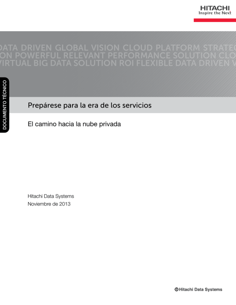 Camino hacia la nube privada