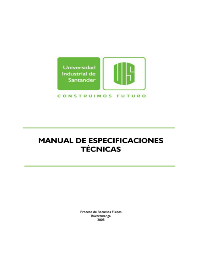 Especificaciones Técnicas