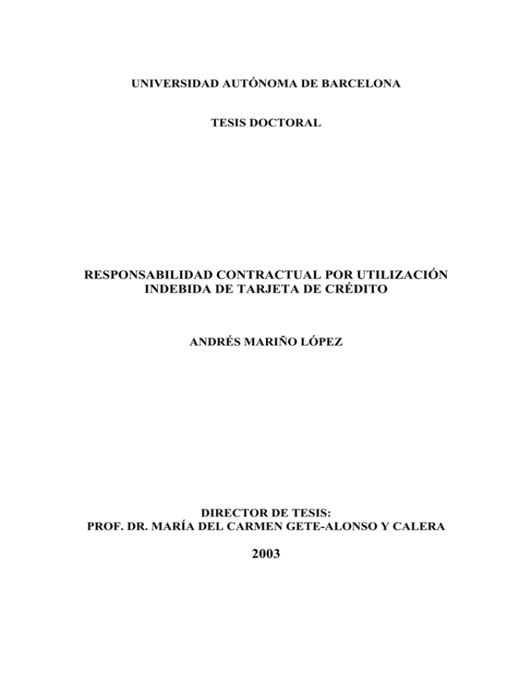 responsabilidad contractual responsabilidad contractual