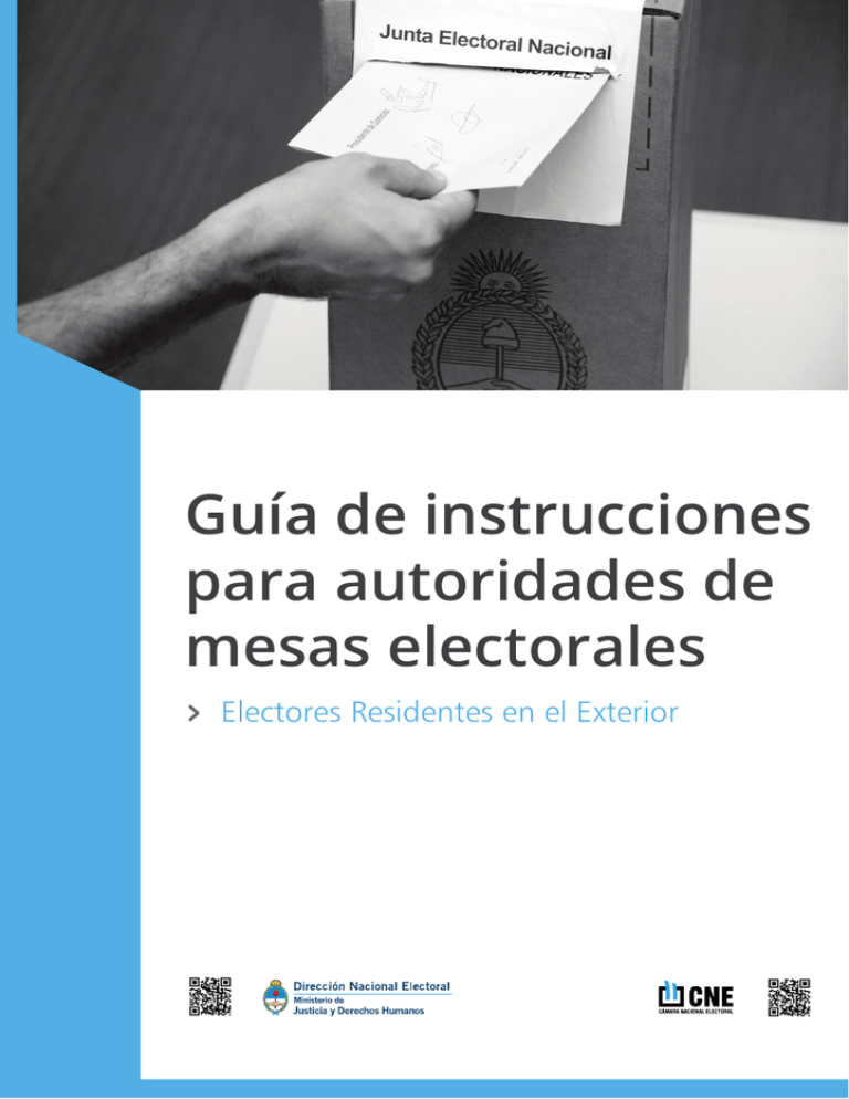 Guía De Instrucciones Para Autoridades De Mesas Electorales