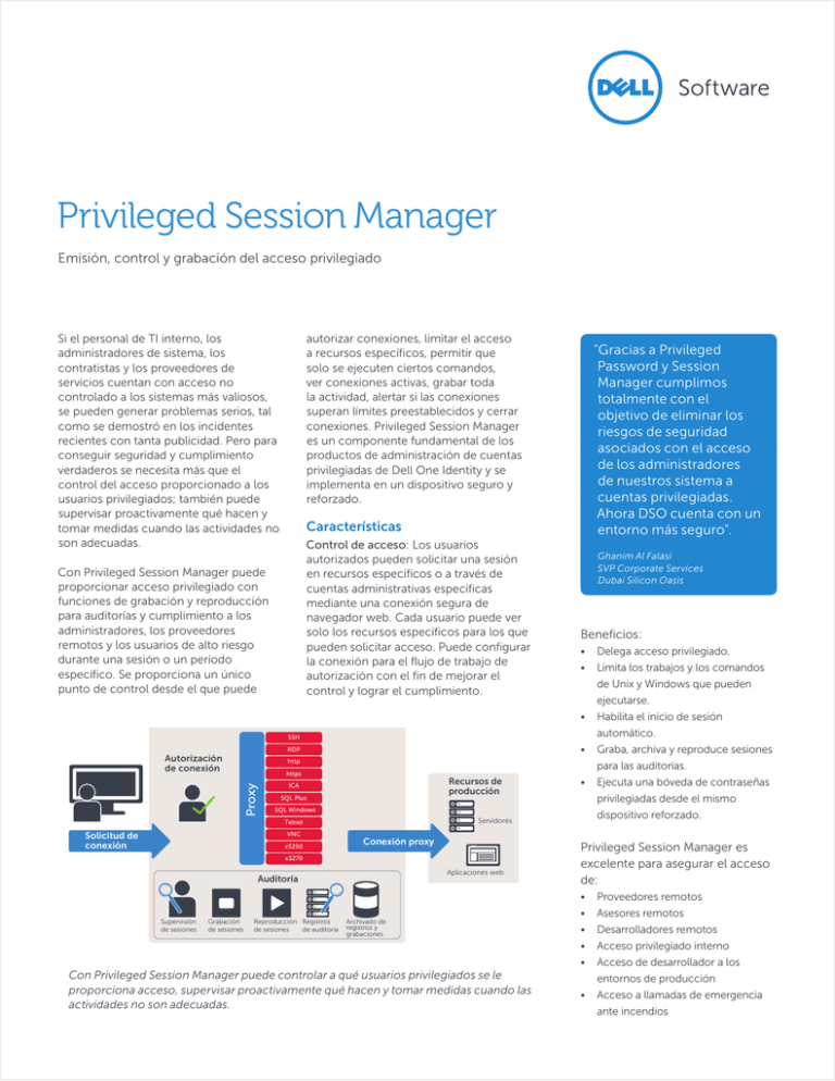 Privileged Session Manager