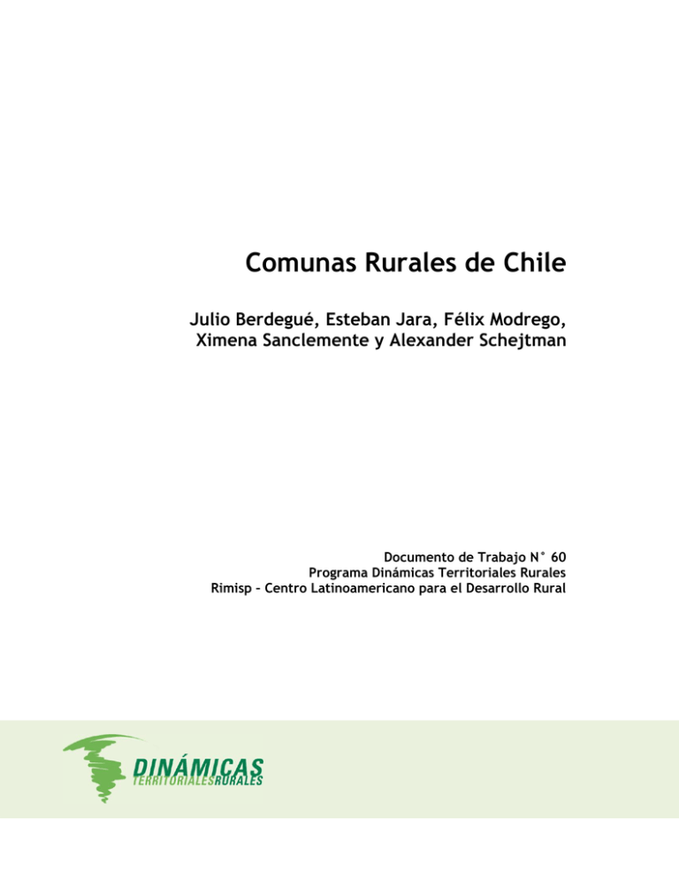 Comunas Rurales de Chile