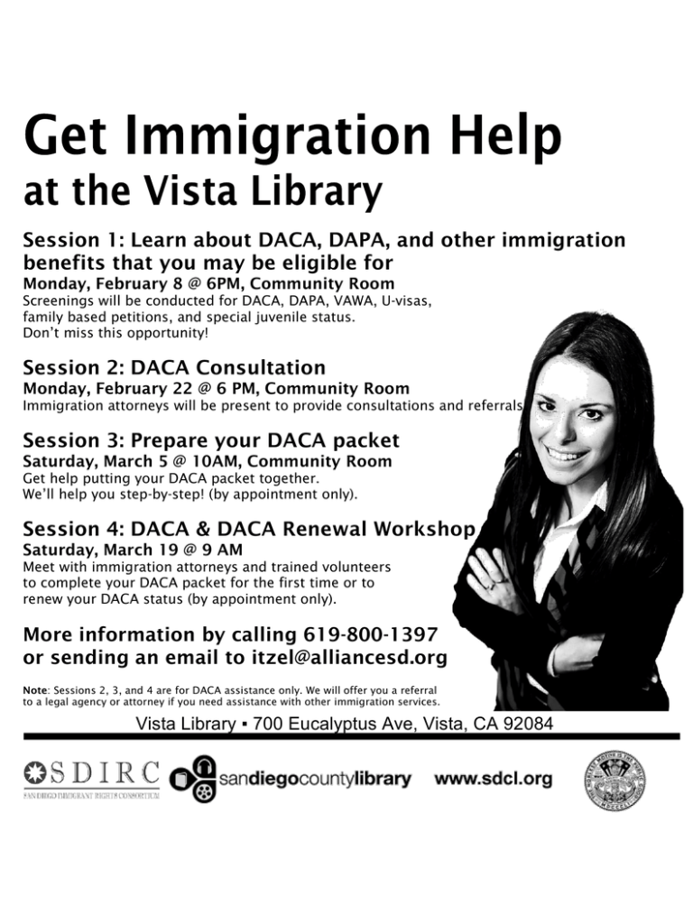 Session 1: Learn about DACA, DAPA, and other immigration