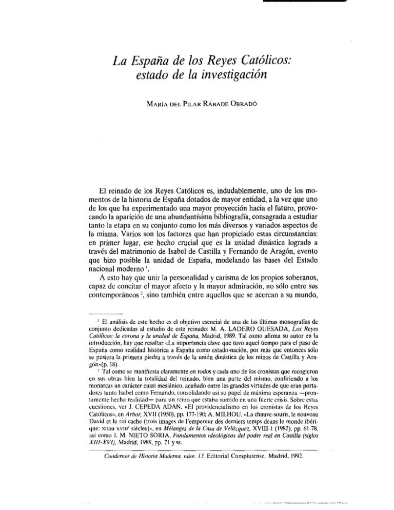 La España de los Reyes Católicos