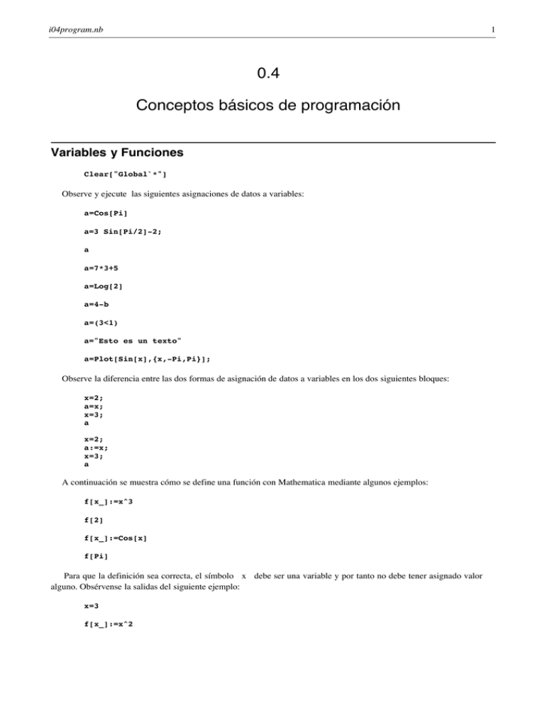 0.4 Conceptos básicos de programación