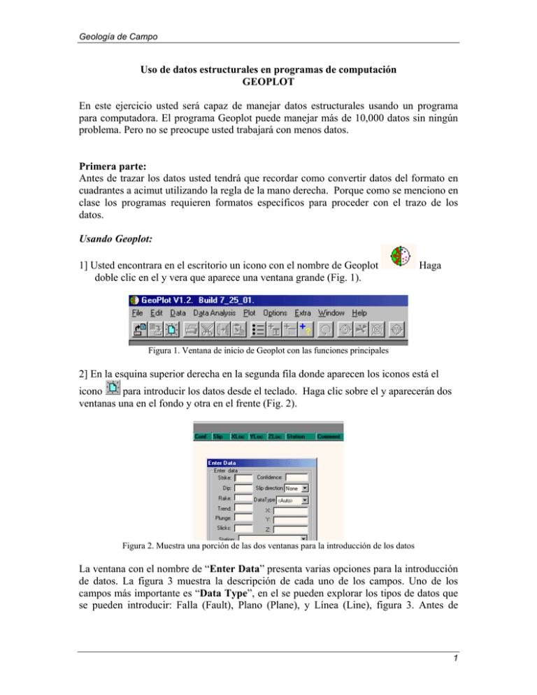 Uso de datos estructurales en programas de computación