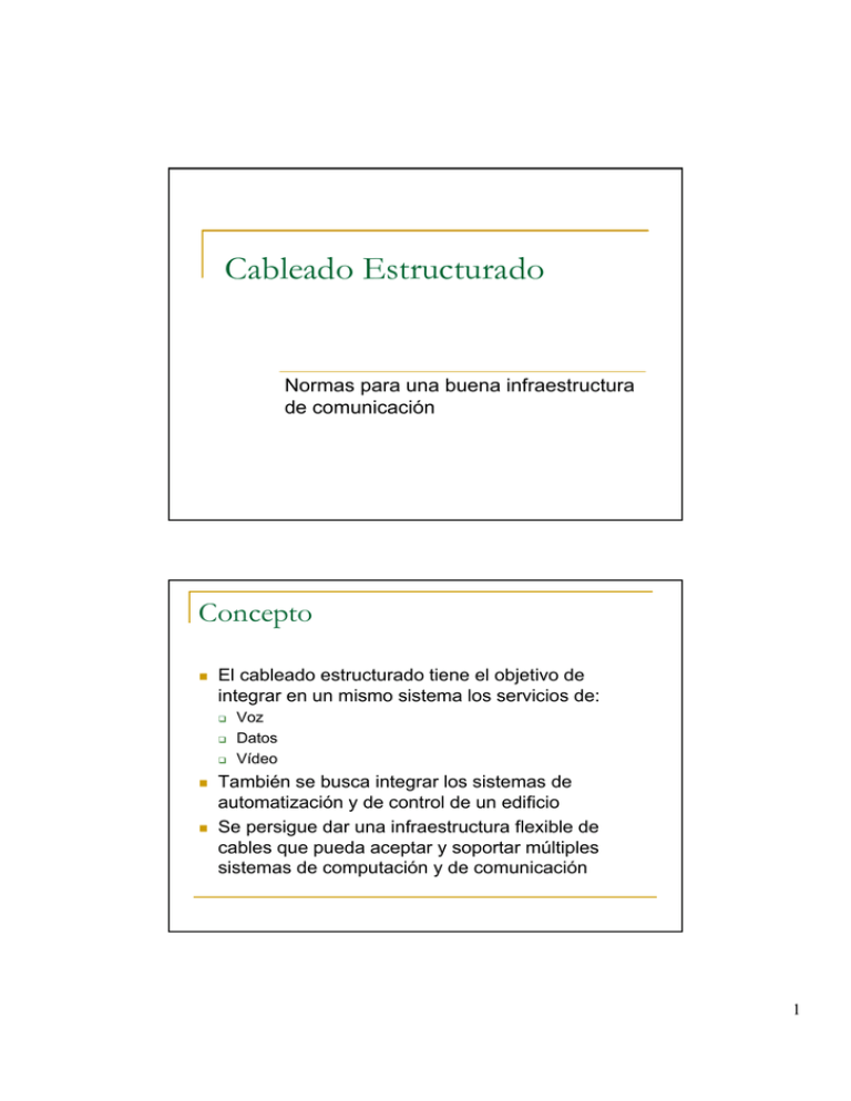 elementos del cableado estructurado