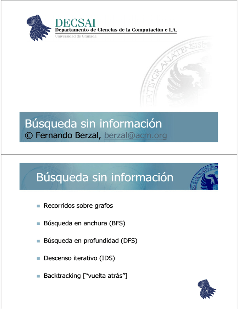 Búsqueda sin información