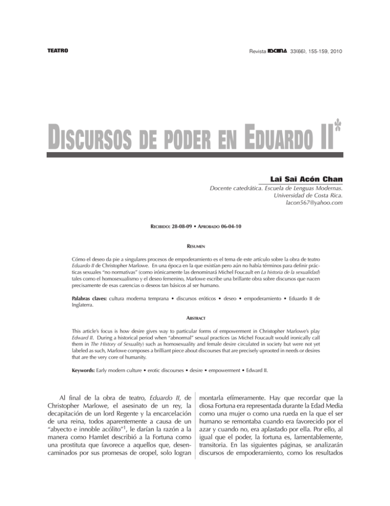 Discursos De poDer en eDuarDo ii