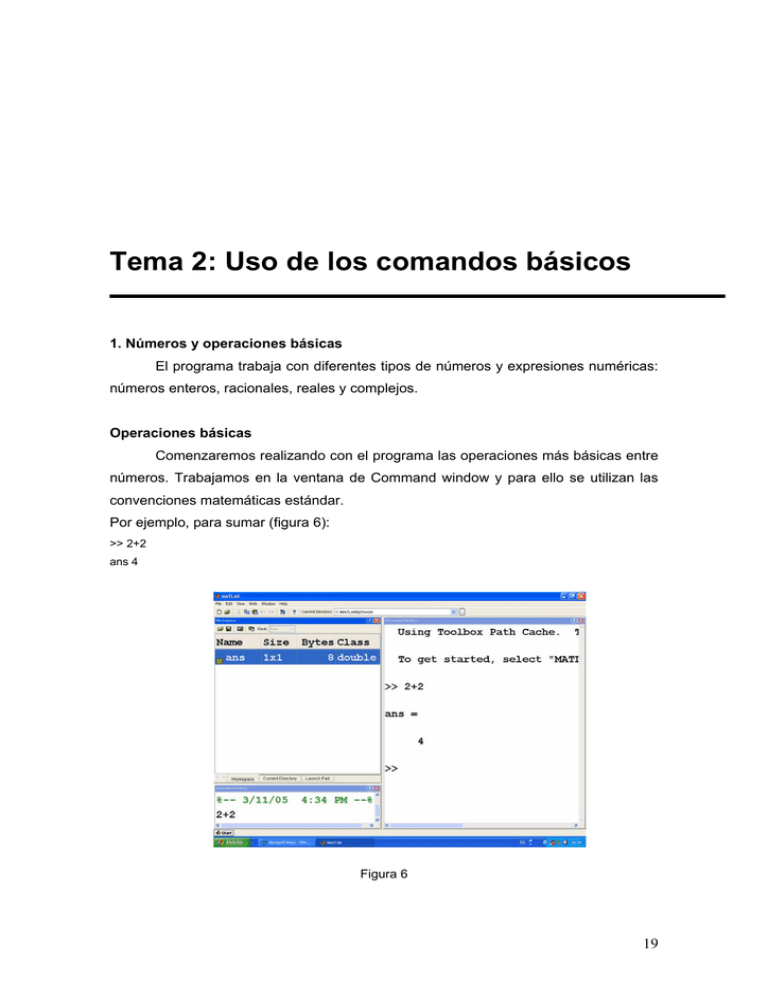 Tema 2: Uso de los comandos básicos