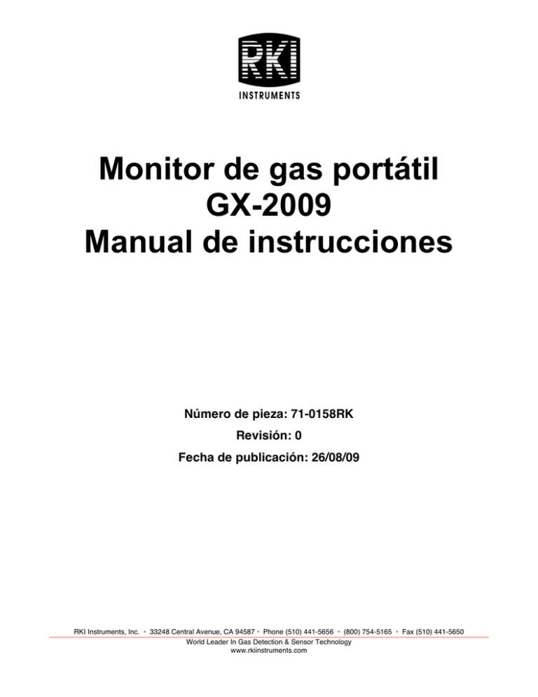 GX-2009 Spanish Manual