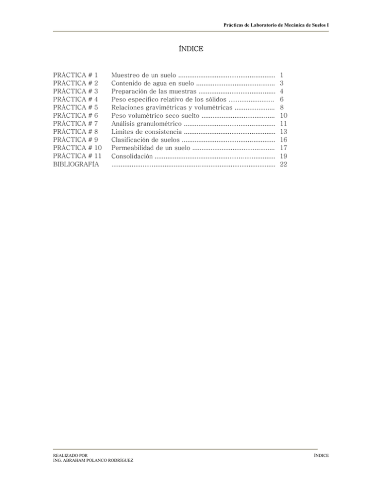 Manual Laboratorio Mecánica de Suelos I