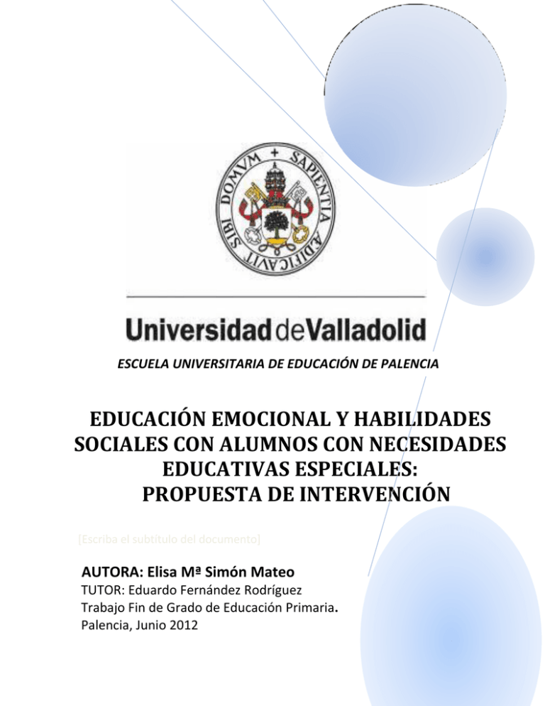 educación emocional y habilidades sociales con