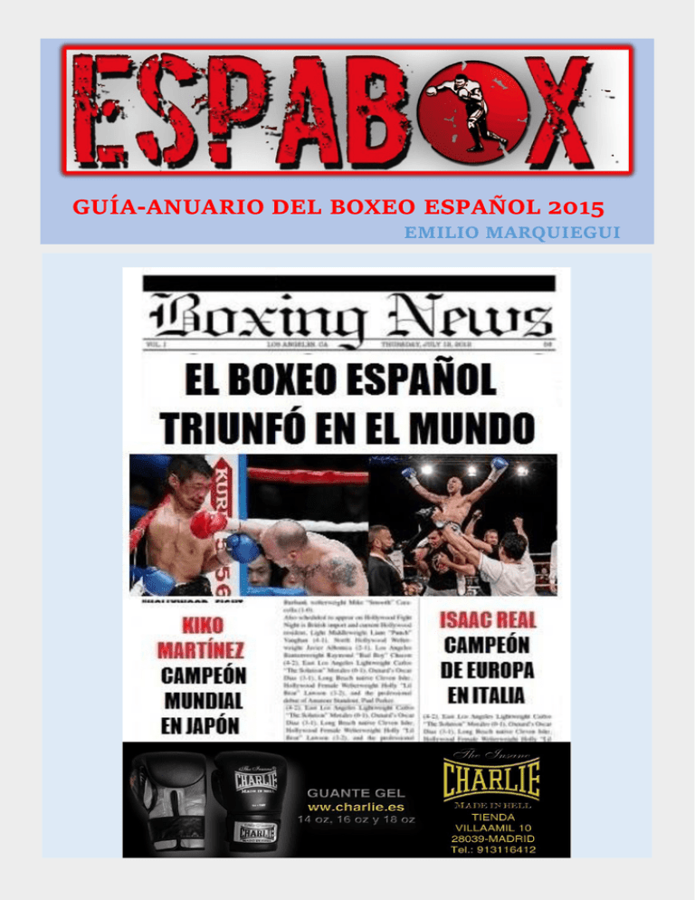 guía-anuario del boxeo español 2015