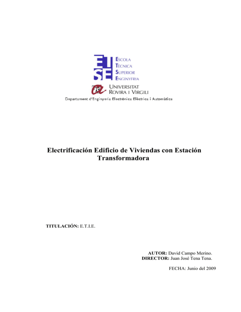 Electrificación Edificio de Viviendas con Estación