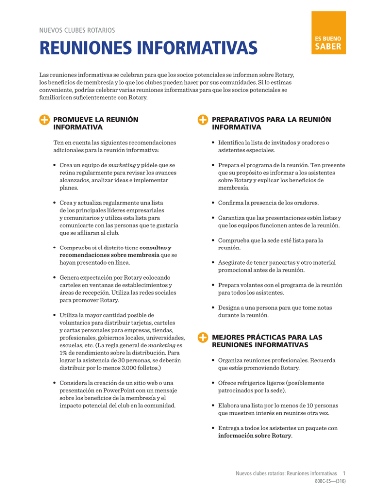 reuniones informativas