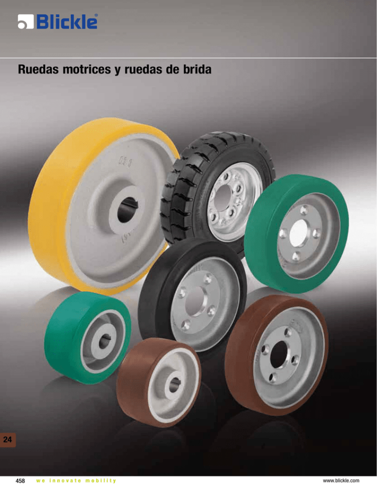 Ruedas motrices y de brida