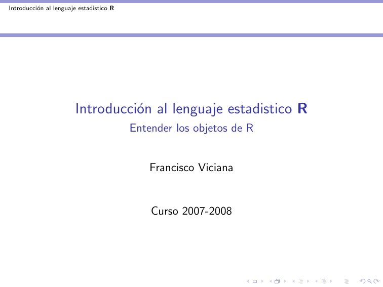 Introducción al lenguaje estadistico R