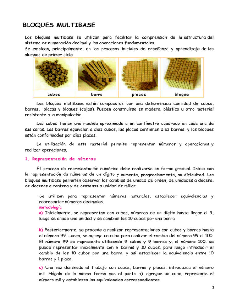 Bloques Multibase: Guía para la Enseñanza de Matemáticas