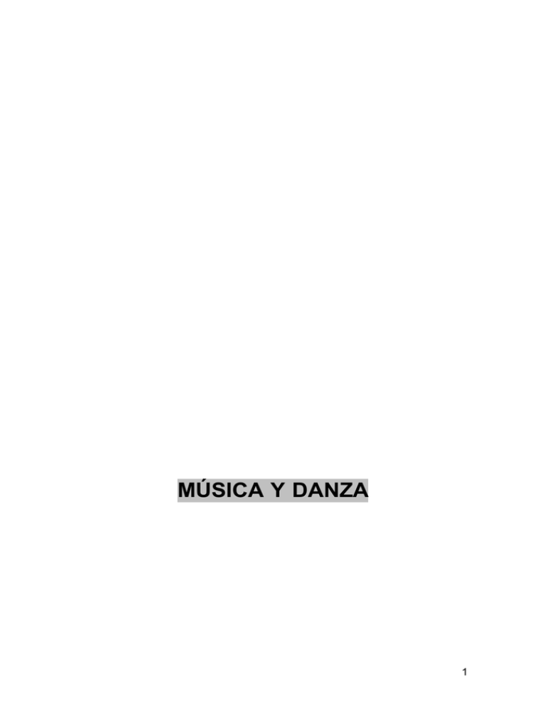 música y danza