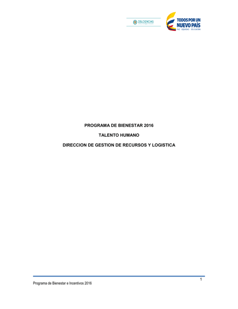 Programa de bienestar e incentivos