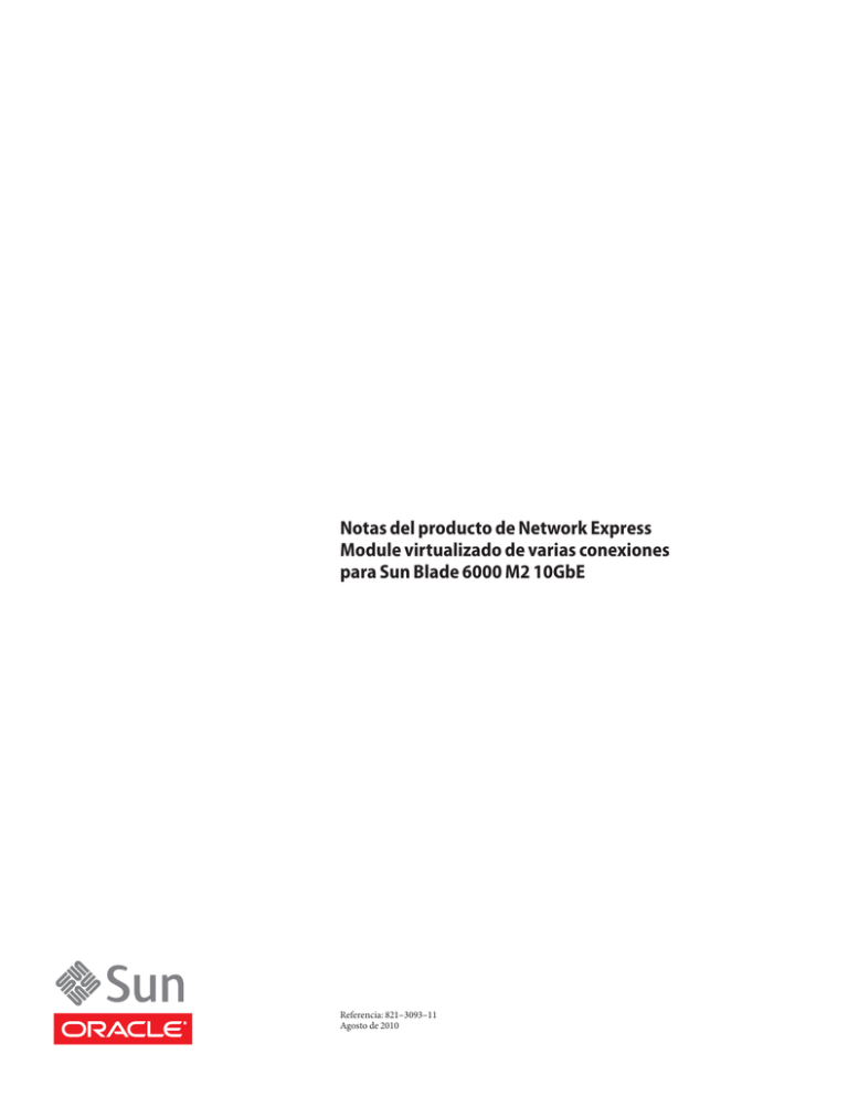 Notas del producto de Network Express Module virtualizado de