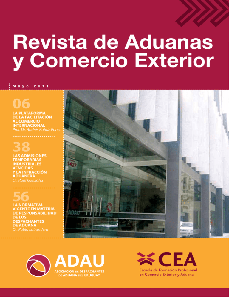 Revista de Aduanas y Comercio Exterior Revista de Aduanas y