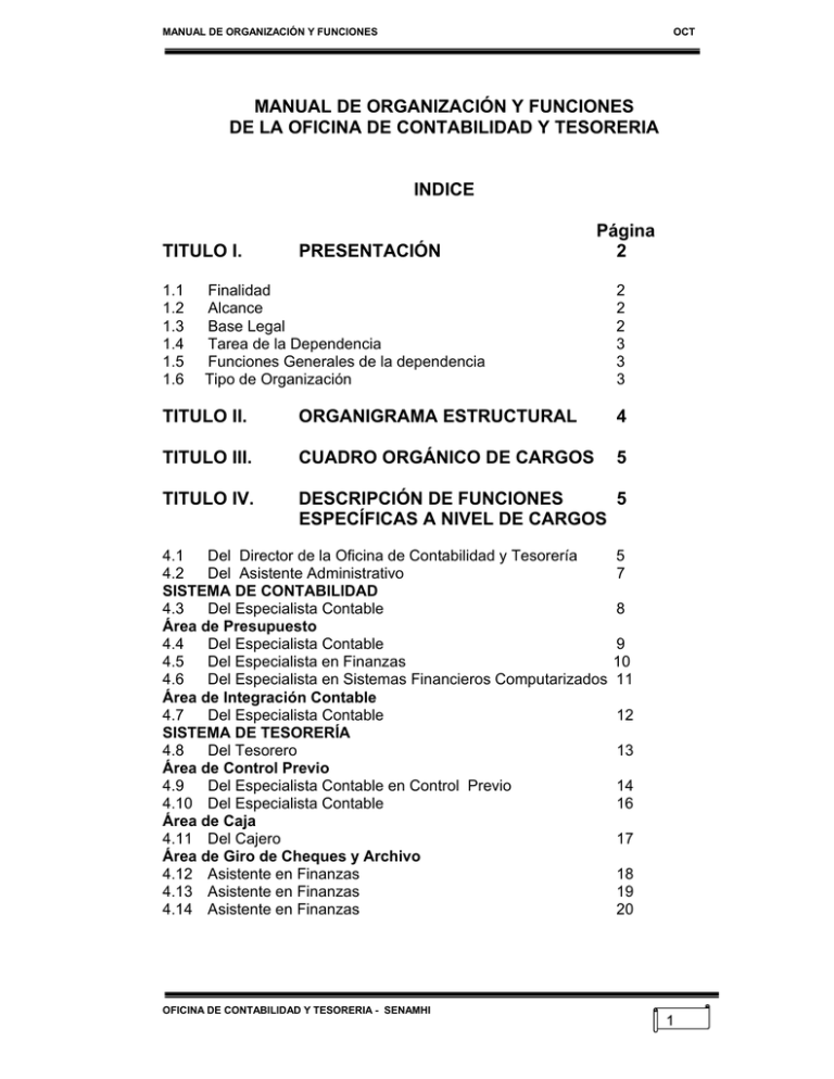 manual de organización y funciones de la oficina