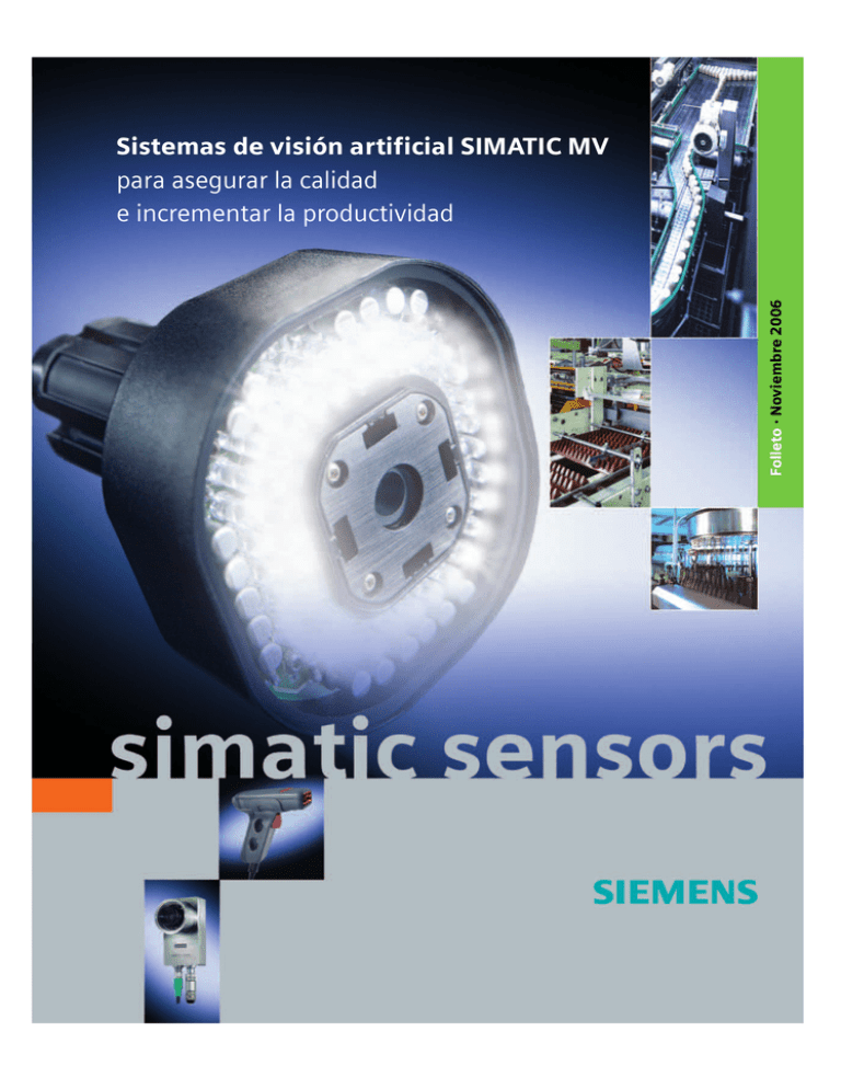 Sistemas de visión artificial SIMATIC MV