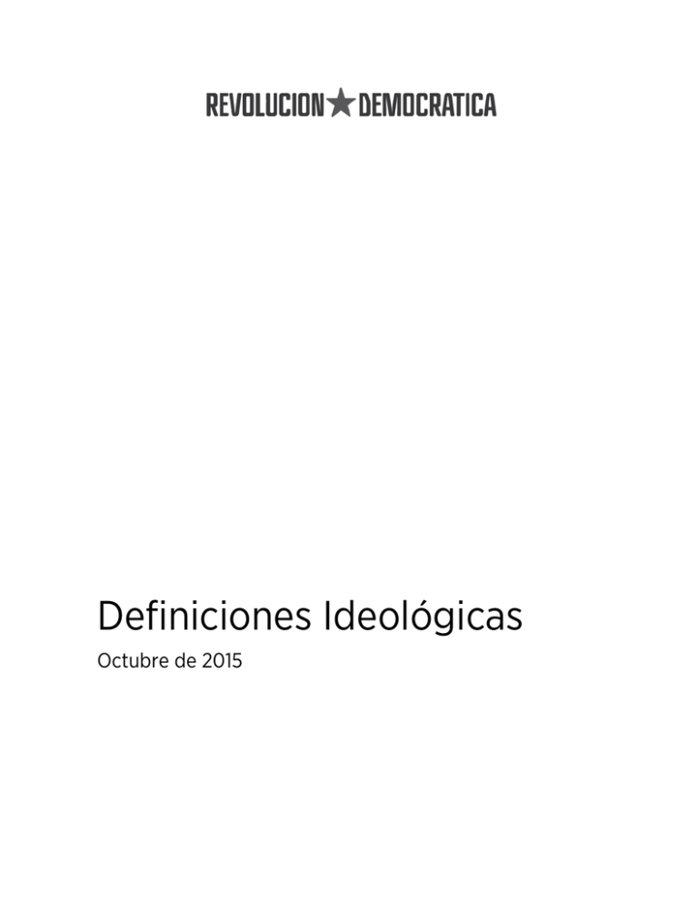Definiciones Ideológicas