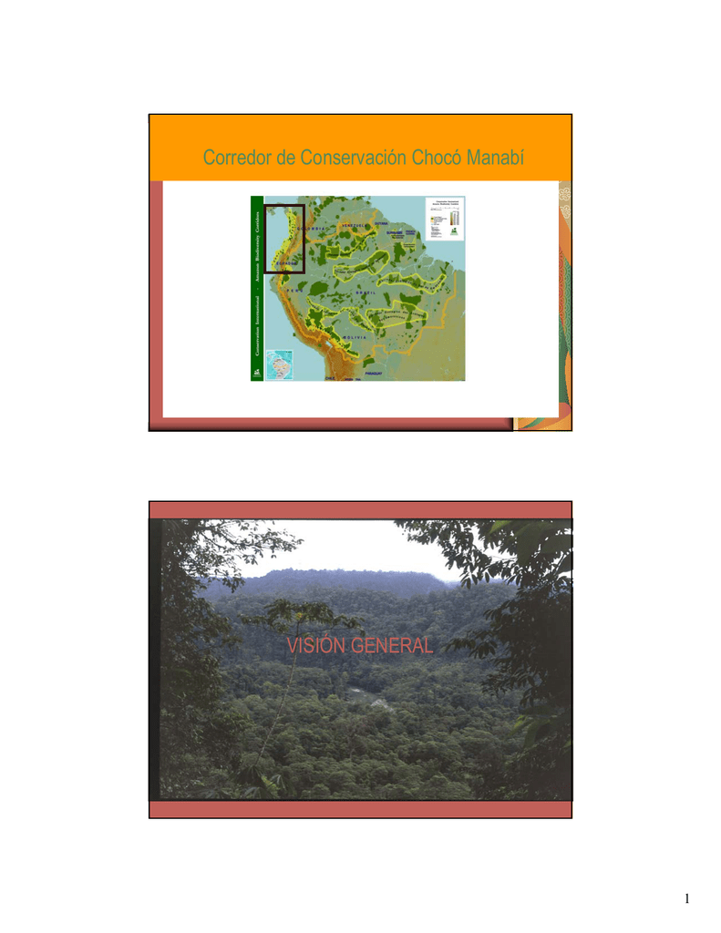 Corredor de Conservación Chocó Manabí VISIÓN