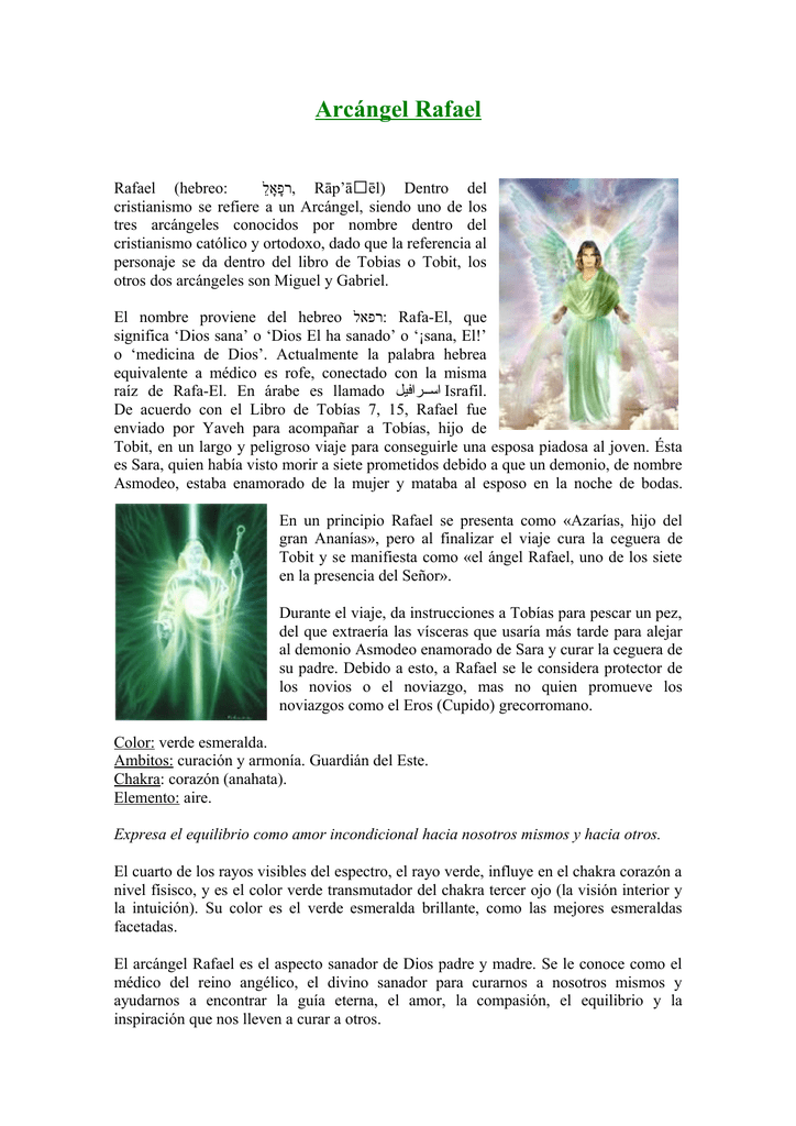 El Arcángel Rafael