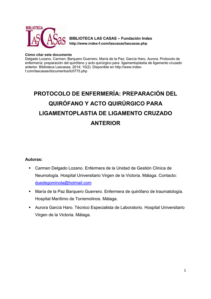 protocolo de enfermería: preparación del quirófano y acto quirúrgico