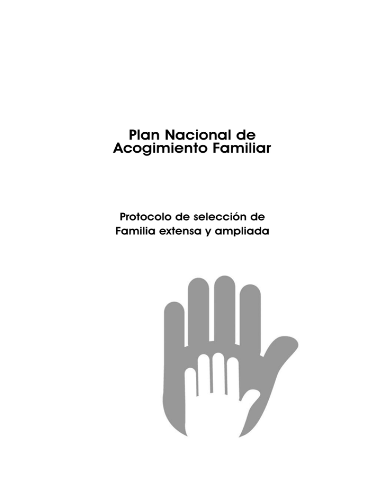 Plan Nacional de Acogimiento Familiar