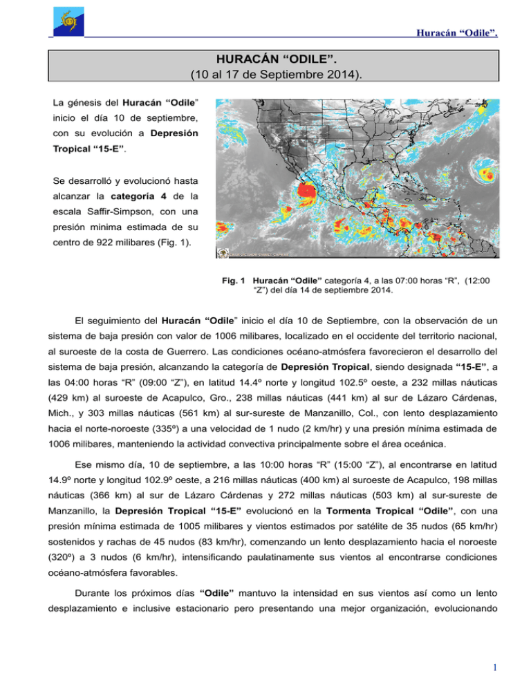 Huracán “Odile”