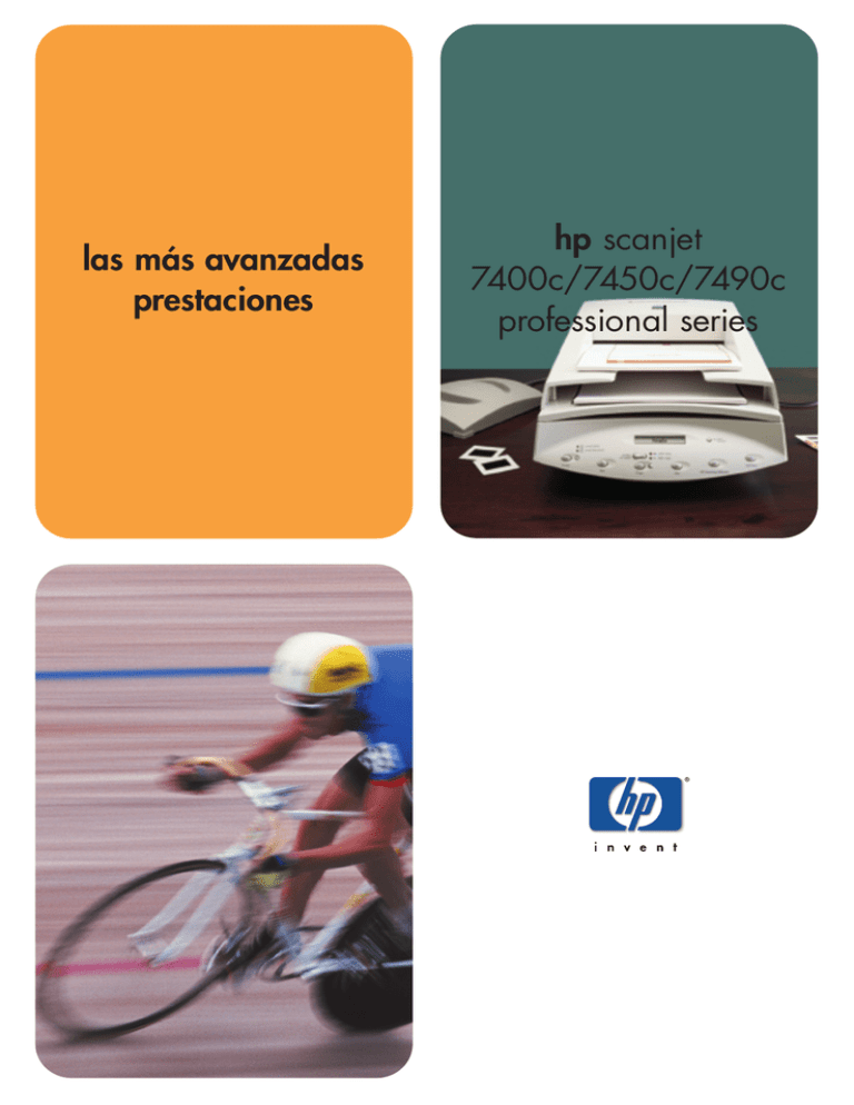 las más avanzadas prestaciones hp scanjet 7400c/7450c